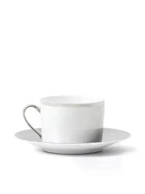 Ralph Lauren Hewitt Porcelain Tea Cup & Saucer - White