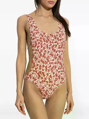 Isabel Marant Étoile Tenisia Floral Swimsuit - White
