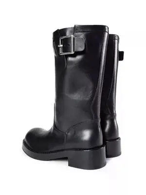 ANN DEMEULEMEESTER Leather Biker Boots