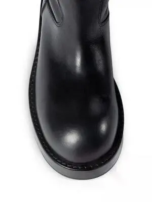 ANN DEMEULEMEESTER Leather Biker Boots