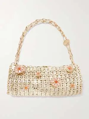 Rabanne Crystal-embellished Chainmail Shoulder Bag