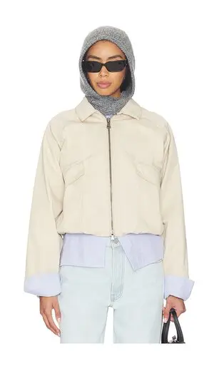 Joe's Jeans Zip Bubble Jacket - Stone
