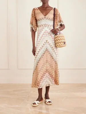 Missoni Small Striped Raffia Bucket Bag