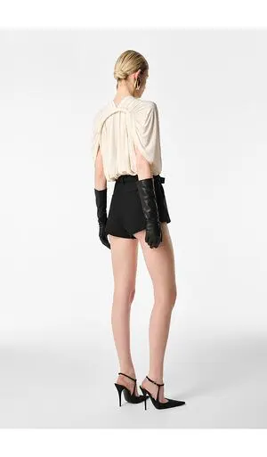 REVOLVE LOS ANGELES High-waisted A-line Micro Hem Shorts