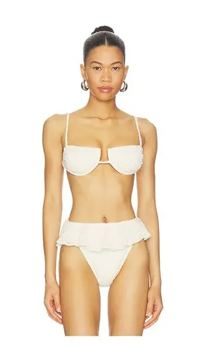MONTCE X Elsa Hosk Simonette Bikini Top - Amalia Texture