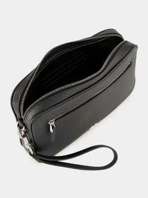 Valentino Garavani Leather Pouch With Vlogo Signature