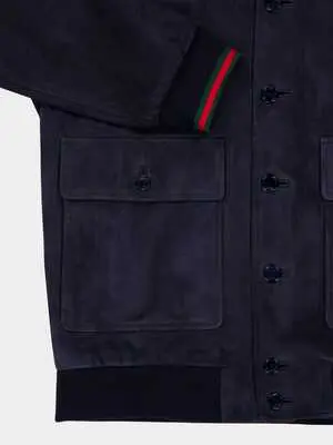 Gucci Suede Bomber Jacket