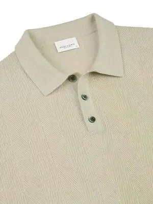 PROFUOMO Herringbone Polo Shirt