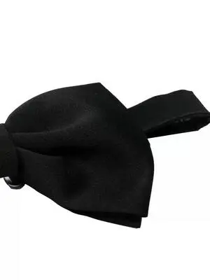 Tagliatore Twill Bow Tie - Black