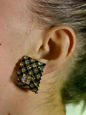 BOZART Rectangular Clip-on Earrings