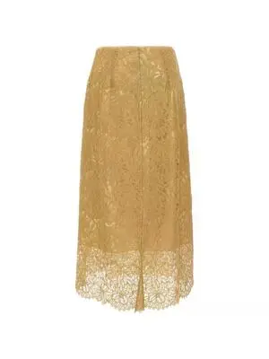 Vince Lace Midi Skirt - Neutrals