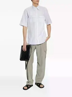 Dolce & Gabbana Striped Pocket Shirt - White