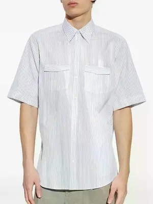 Dolce & Gabbana Striped Pocket Shirt - White