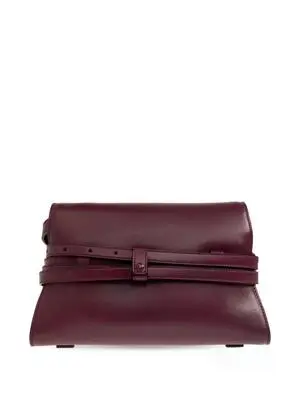Moschino Buckle Strap Leather Tote