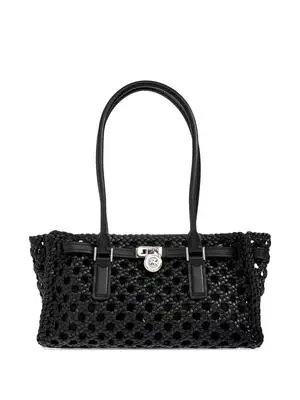 Michael Kors Hamilton Woven Tote Bag - Black