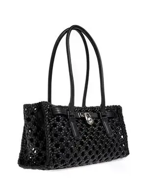 Michael Kors Hamilton Woven Tote Bag - Black