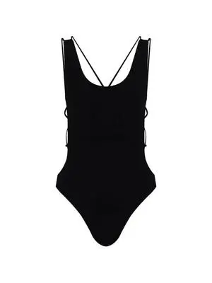 Isabel Marant Étoile Tenisia Lace-up Swimsuit - Black