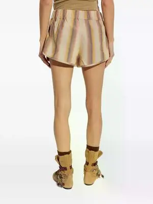 Isabel Marant Étoile Melinea Striped Shorts - Neutrals
