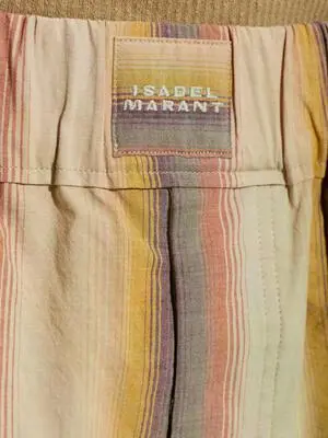 Isabel Marant Étoile Melinea Striped Shorts - Neutrals
