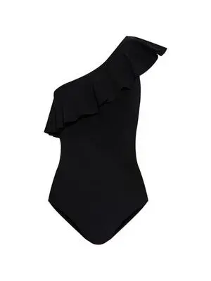 Isabel Marant Étoile Sicilya Ruffled Swimsuit - Black