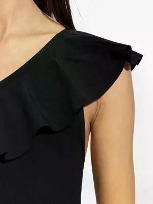 Isabel Marant Étoile Sicilya Ruffled Swimsuit - Black