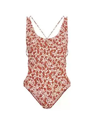 Isabel Marant Étoile Tenisia Floral Swimsuit - White