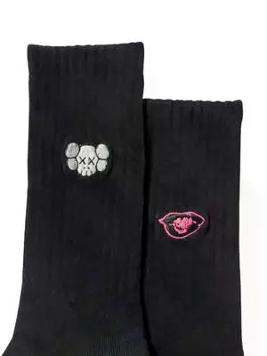 KAWS Uniqlo Warhol Embroidered Motif Socks