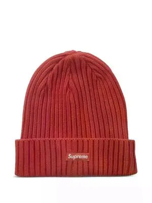 Supreme Logo Beanie Red