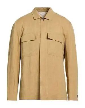 LARDINI Shirt Size Linen, Tencel - Beige