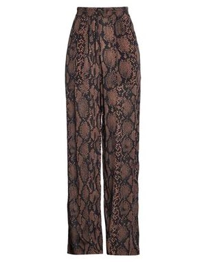 FISICO Viscose Wide-leg Pants - Brown