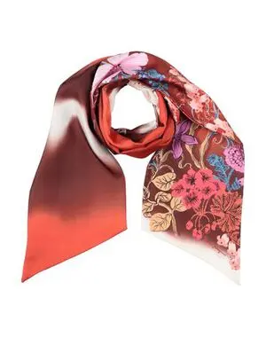 FERRAGAMO Woman Scarf Beige Size - Silk Orange