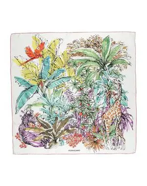 FERRAGAMO Scarf Silk - Off White