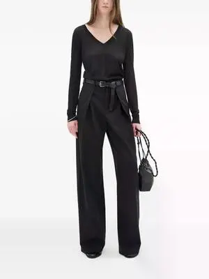 ANN DEMEULEMEESTER Twill Pleated Trousers
