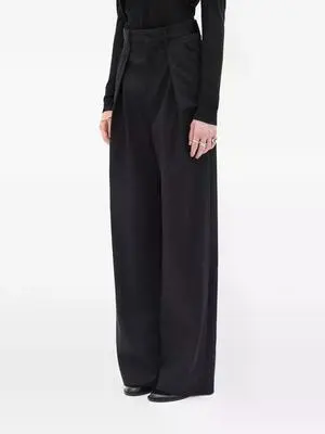 ANN DEMEULEMEESTER Twill Pleated Trousers