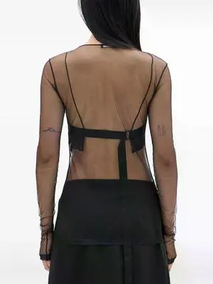 ANN DEMEULEMEESTER Fiene Hollow Sound Tulle T-shirt