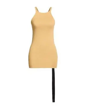 Rick Owens DRKSHDW By RICK OWENS Cotton Tank Top Mustard