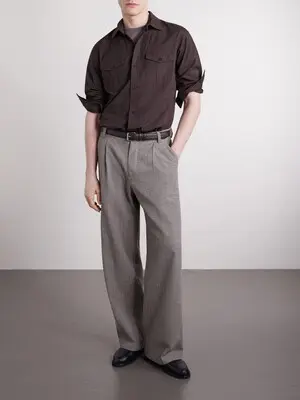 A.p.c. Warren Organic Cotton Shirt - Brown