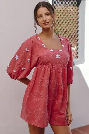 CELANDINE Open Back Romper