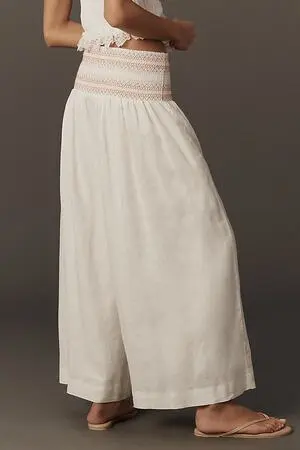 Anthropologie Smocked Palazzo Pants