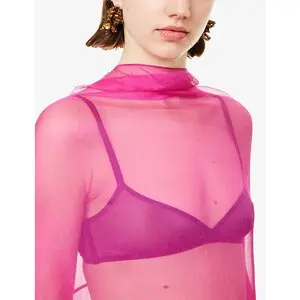 Dries Van Noten Sheer Silk Midi Dress