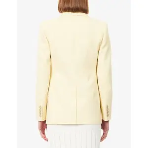 ME+EM Contour Slim-fit Woven Blazer - Dusted Lemon Yellow