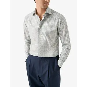 Eton Motif Contemporary-fit Cotton-twill Shirt