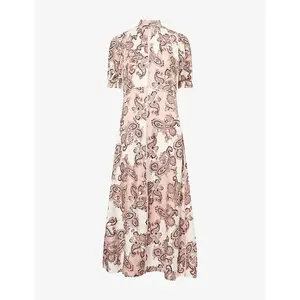 Paisley Print Fit and Flare Dresses