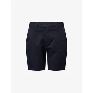 ARNE Tailored Chino Cotton-blend Shorts - Navy