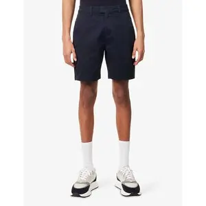 ARNE Tailored Chino Cotton-blend Shorts - Navy
