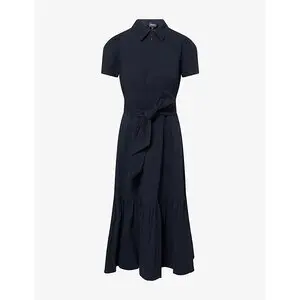 Collared Fit and Flare Dresses