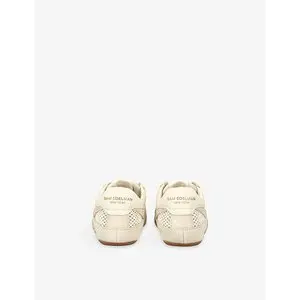 Sam Edelman Tobi Suede And Mesh Trainers - Cream