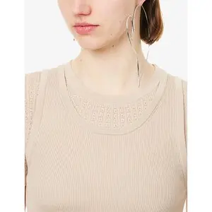 Acne Studios Layered Rib-knit Wool-blend Top