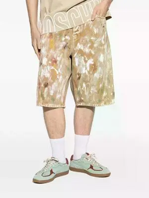 Moschino Paint Splatter Shorts