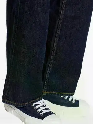 Burberry Logo Plaque Platform Sneakers - Blue